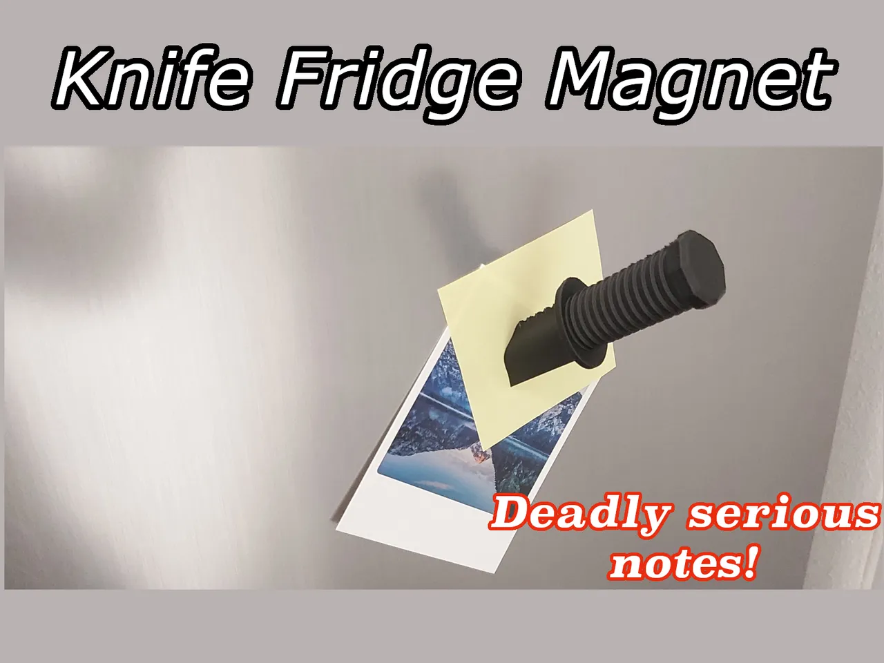 Knife Fridge Magnet by LuBi Tech | Download free STL model | Printables.com