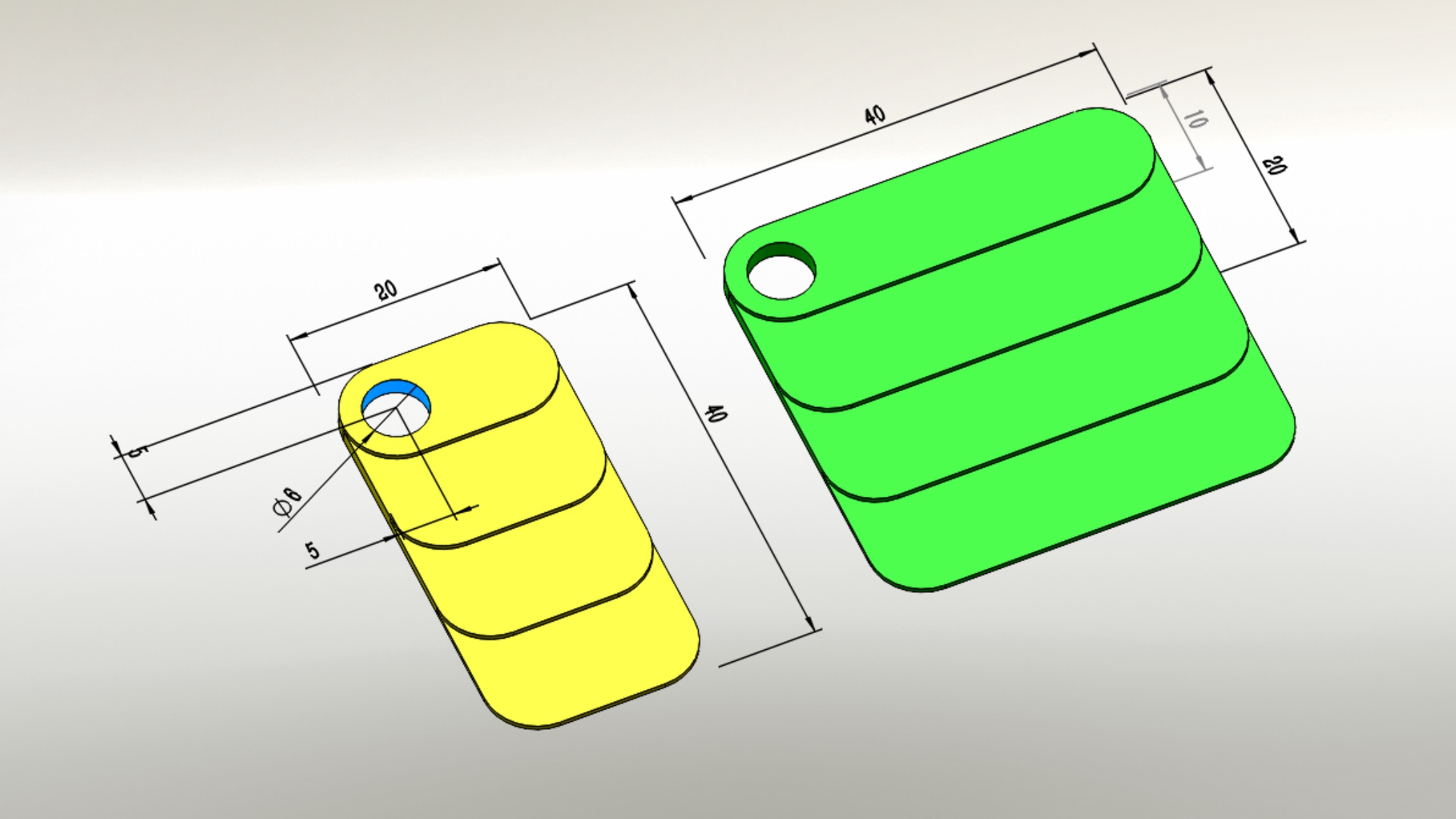Filament Keychain Ring by SSSR_SH | Download free STL model ...