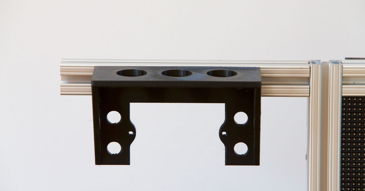 Three 24mm Button 8020 mount with perma-proto by NotLikeALeafOnTheWind ...