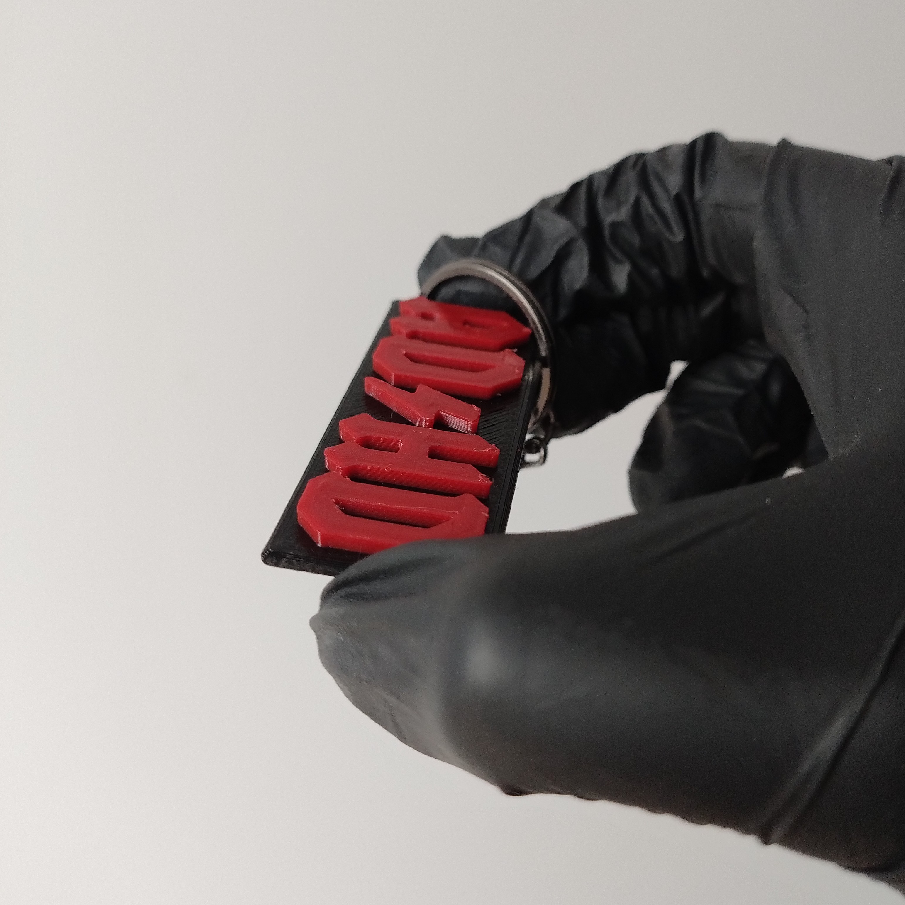 keychain ADHD inspired ACDC keyring easy to print two colors by pantevi ...