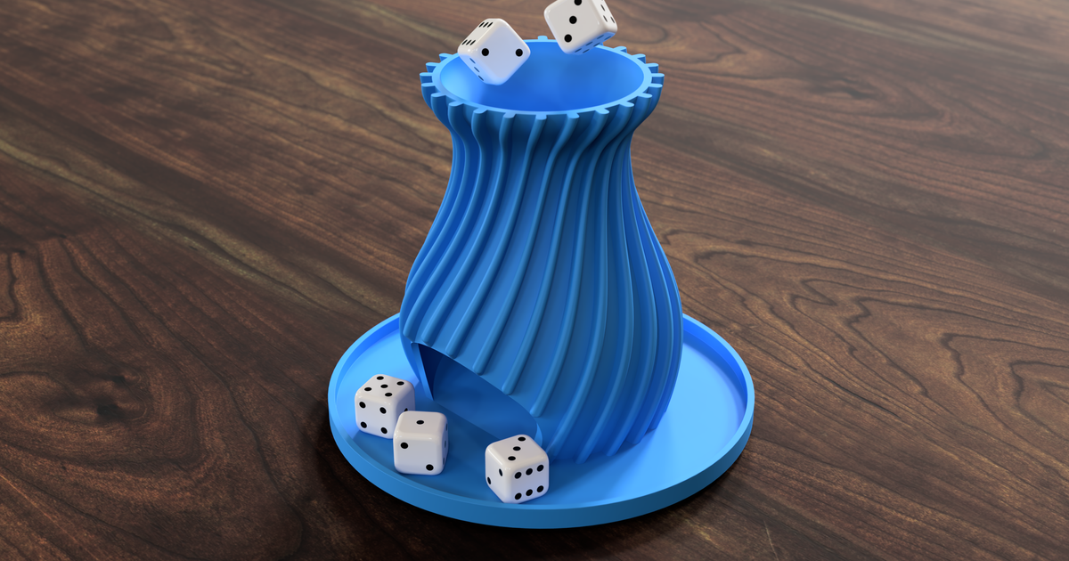 Spiral Dice Tower (Print in Place) by sdaendi | Download free STL model ...