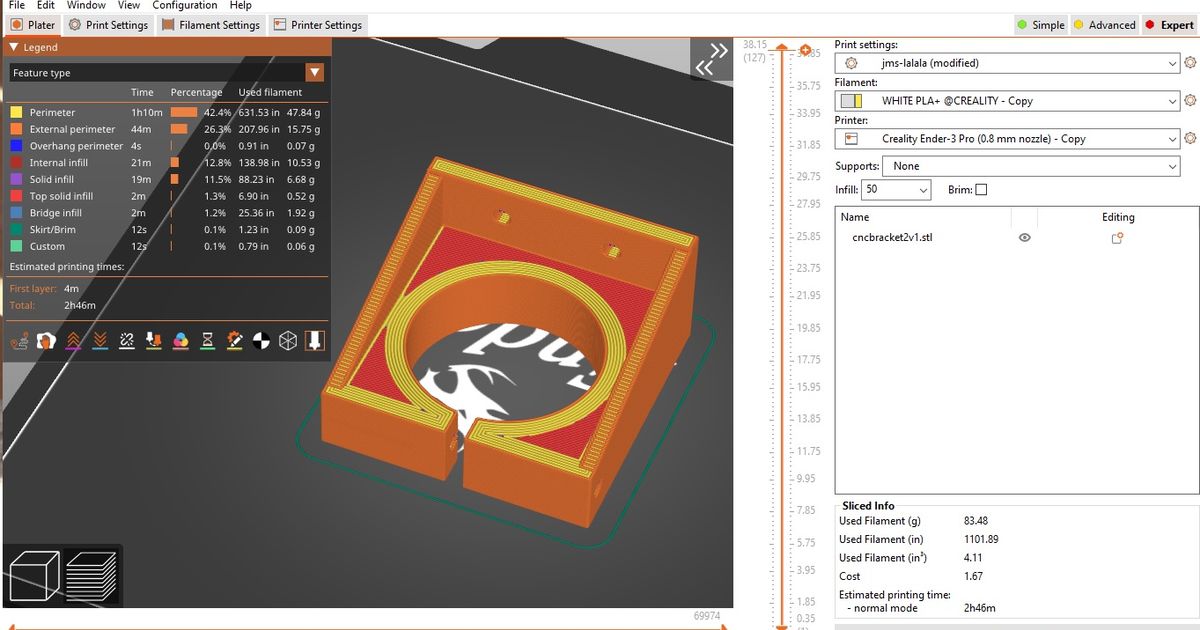 cnc spindle bracket v2 by JMSCNC | Download free STL model | Printables.com