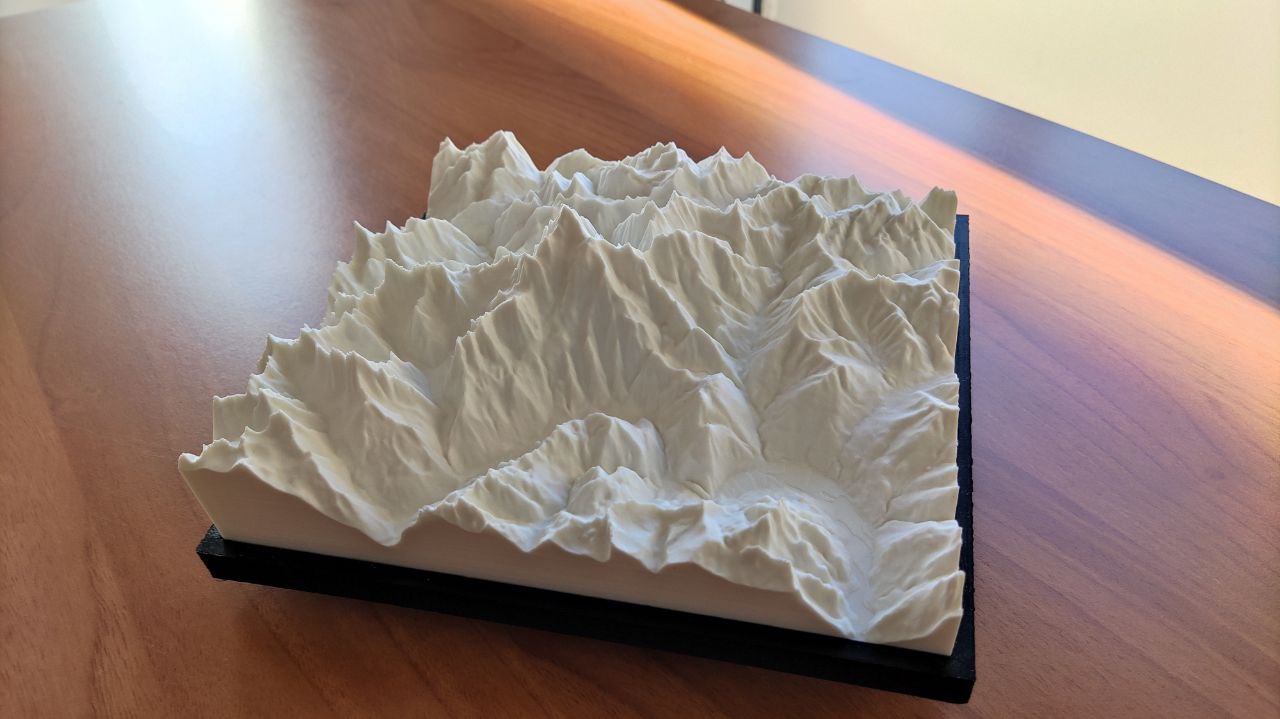 Mont Blanc massif miniature by miziomon | Download free STL model ...