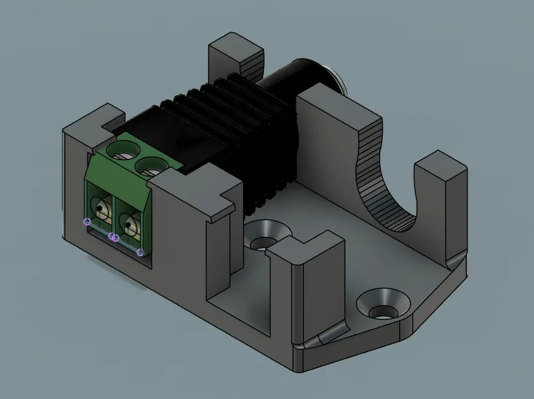DC Power Jack Mount by G-Rath | Download free STL model | Printables.com