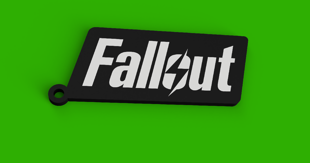 Fallout LOGO Kechain by AsKeNar | Download free STL model | Printables.com