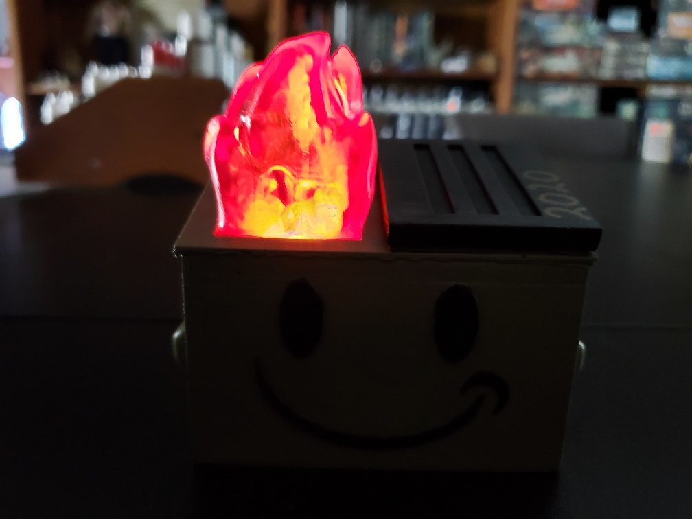 Smiling Dumpster Fire by MysticTome | Download free STL model ...