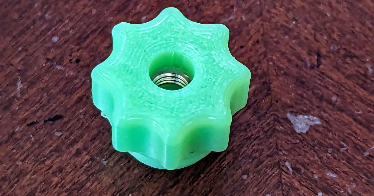 M5 Knob with captured nut by jbuszkie | Download free STL model ...