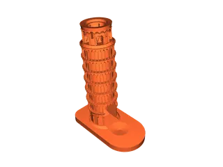 Leaning Tower of Pisa - Dice Tower by nodar maisuradze | Download free ...