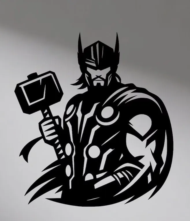 Thor Marvel - wall art by klimoma | Download free STL model ...