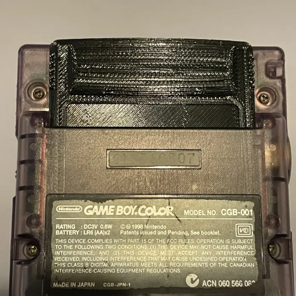 Gameboy Color Cartridge shell by leslielaw | Download free STL model ...
