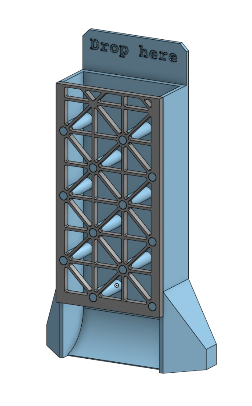 Dice Tower with Grid by Rohweron | Download free STL model | Printables.com