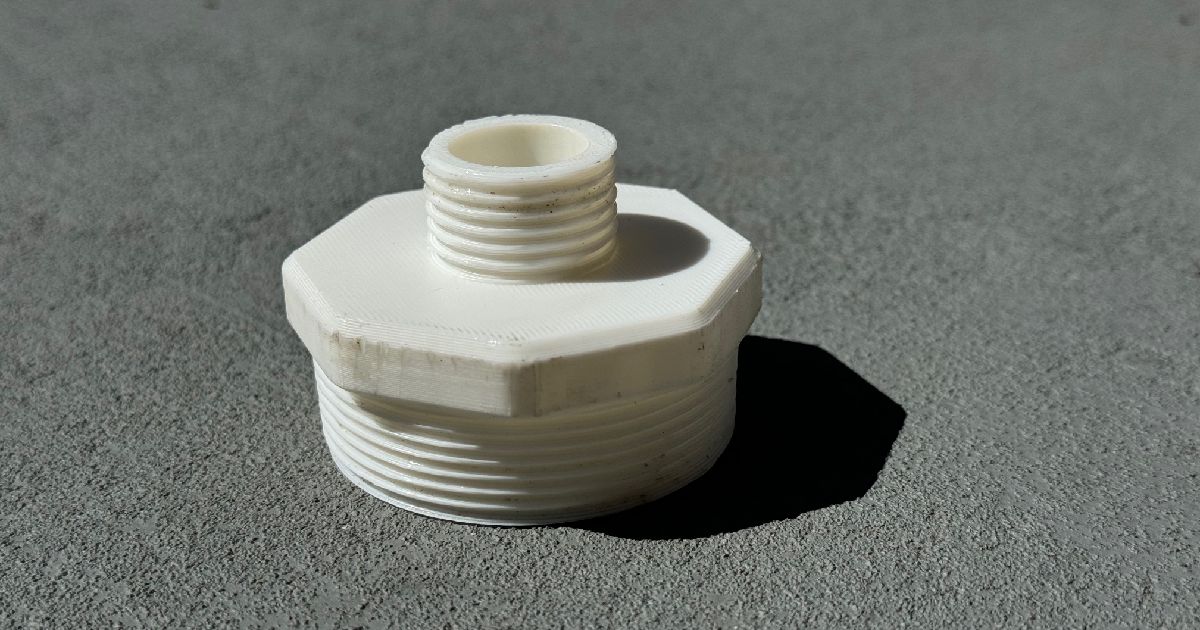 DrainMate Adapter: 2" NPT Male to 3/4" NPT Water Hose Male von edward8e ...