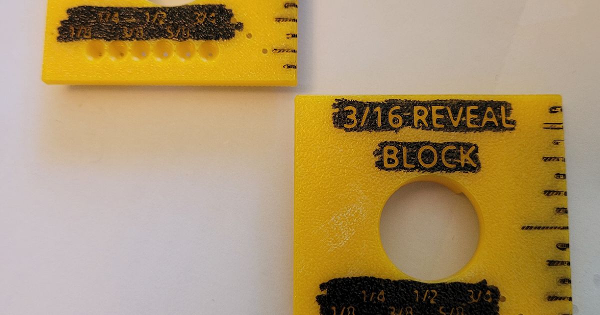 3/16" & 1/4" Reveal Block finishing multi-tool by roboreloaded ...