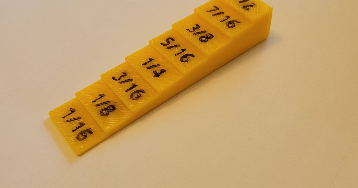Stepped Thickness Gauge (Imperial) by roboreloaded | Download free STL ...