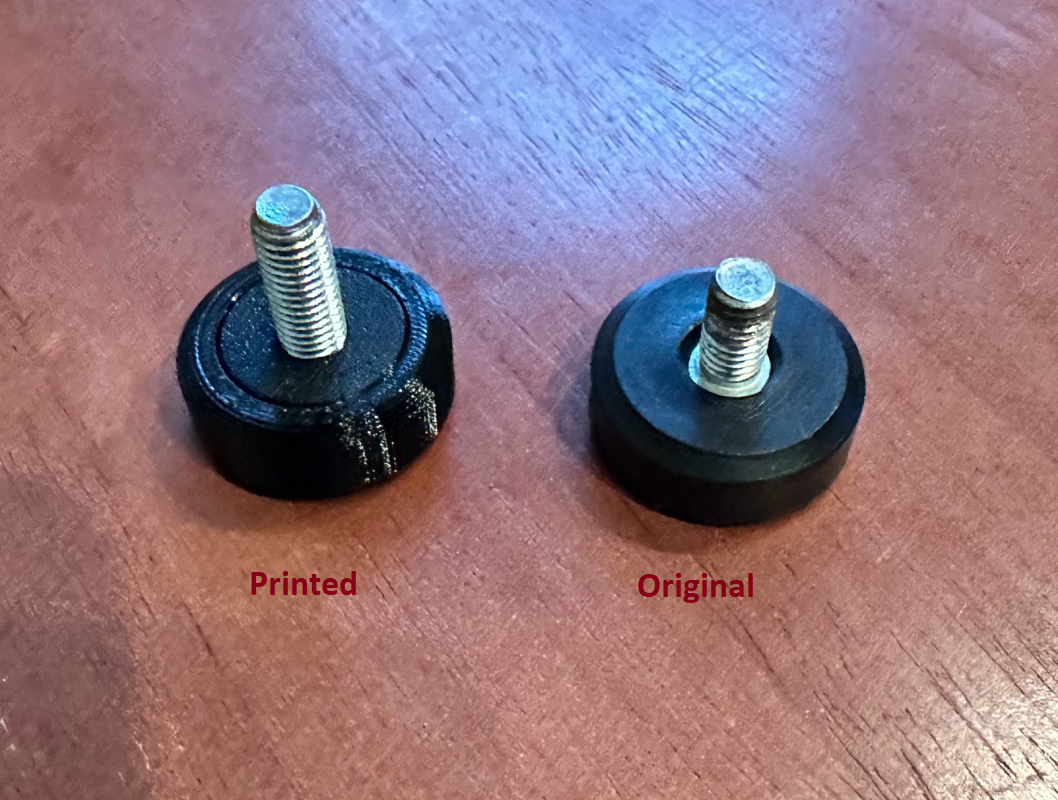 M8 Leveling Feet - Two Piece by CaptAngry | Download free STL model ...