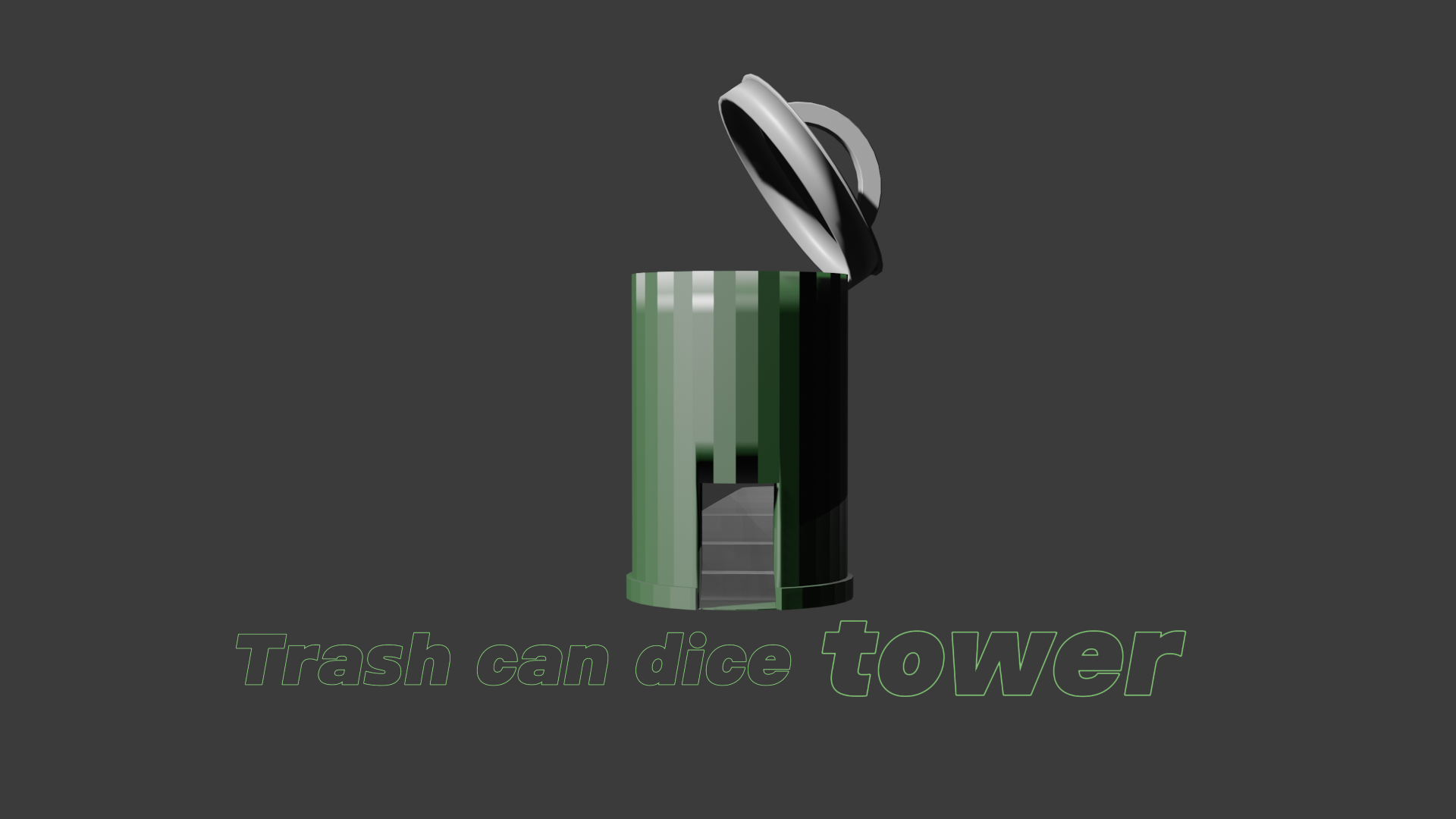 Trash can dice tower by 3DCreator | Download free STL model ...