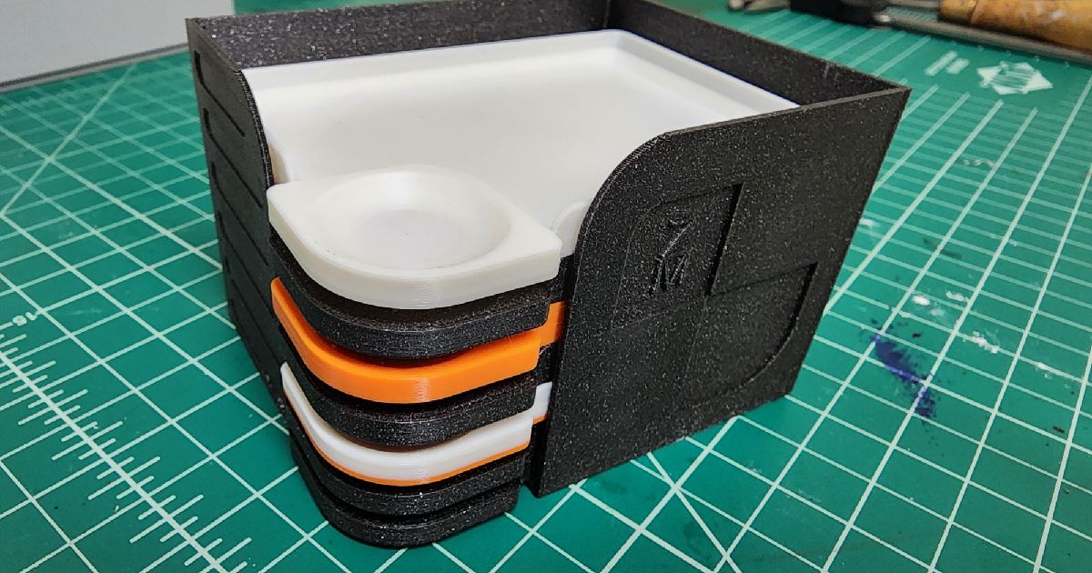 Semi-Disposable Epoxy Mixing Station by zerah951 | Download free STL ...