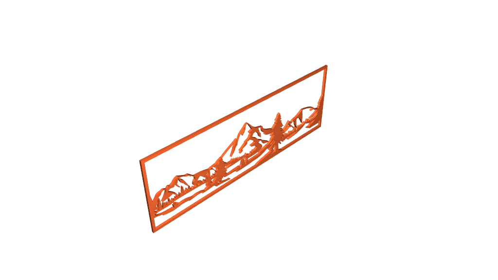 Mountain Wall Art by Vave3D | Download free STL model | Printables.com