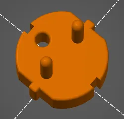 EU wall socket template by plationiX | Download free STL model ...