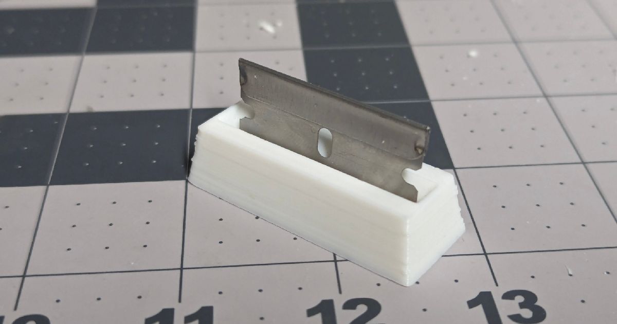 Razor Blade Holder by Devon T | Download free STL model | Printables.com