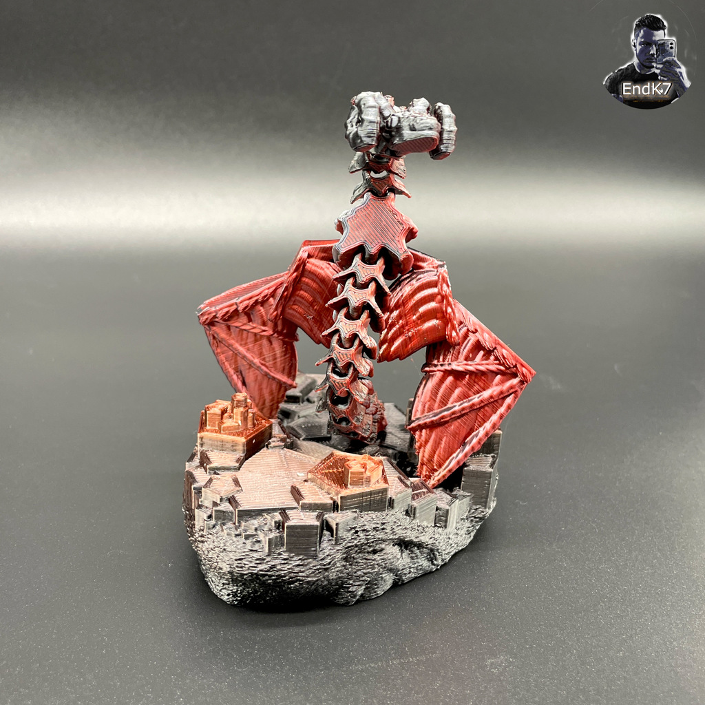 Amphiptere Dragon - winged Serpent - Print in Place - Flexi ...