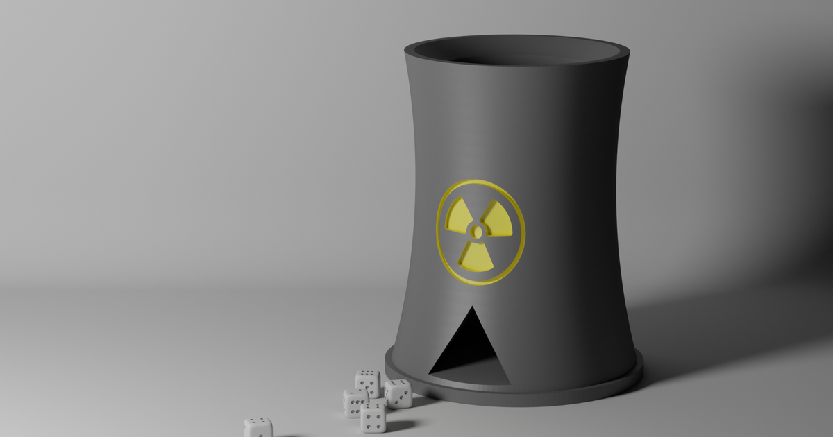 Nuclear Power Plant Dice Tower by Ondrej Srom | Download free STL model ...
