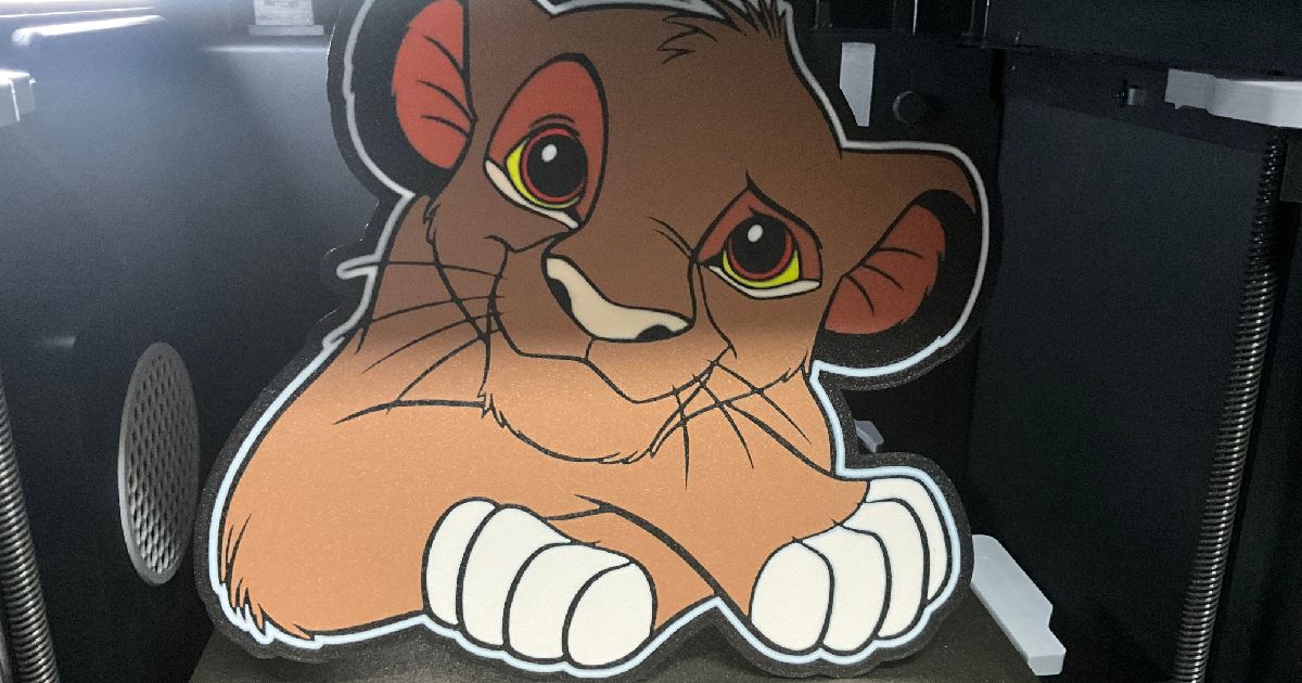 lion king simba led lightbox by VS3DPRINT | Download free STL model ...