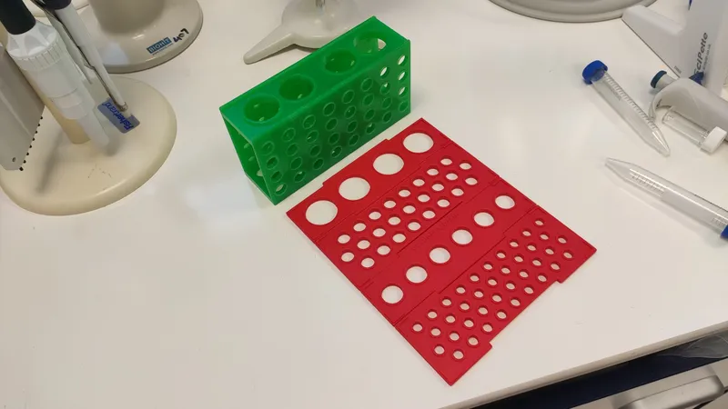Foldable Test Tube Stand by occupied_brain | Download free STL model ...