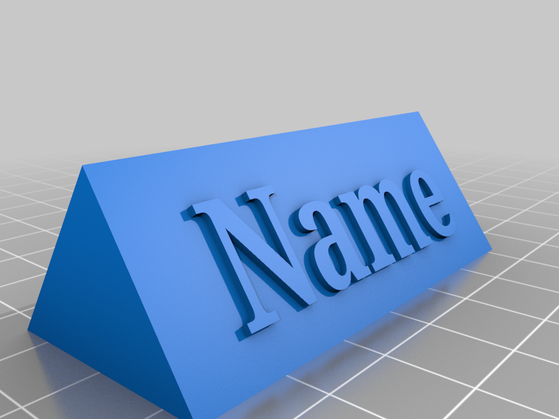 (Custom) Name Stand For desk by Duckydude8 | Download free STL model ...