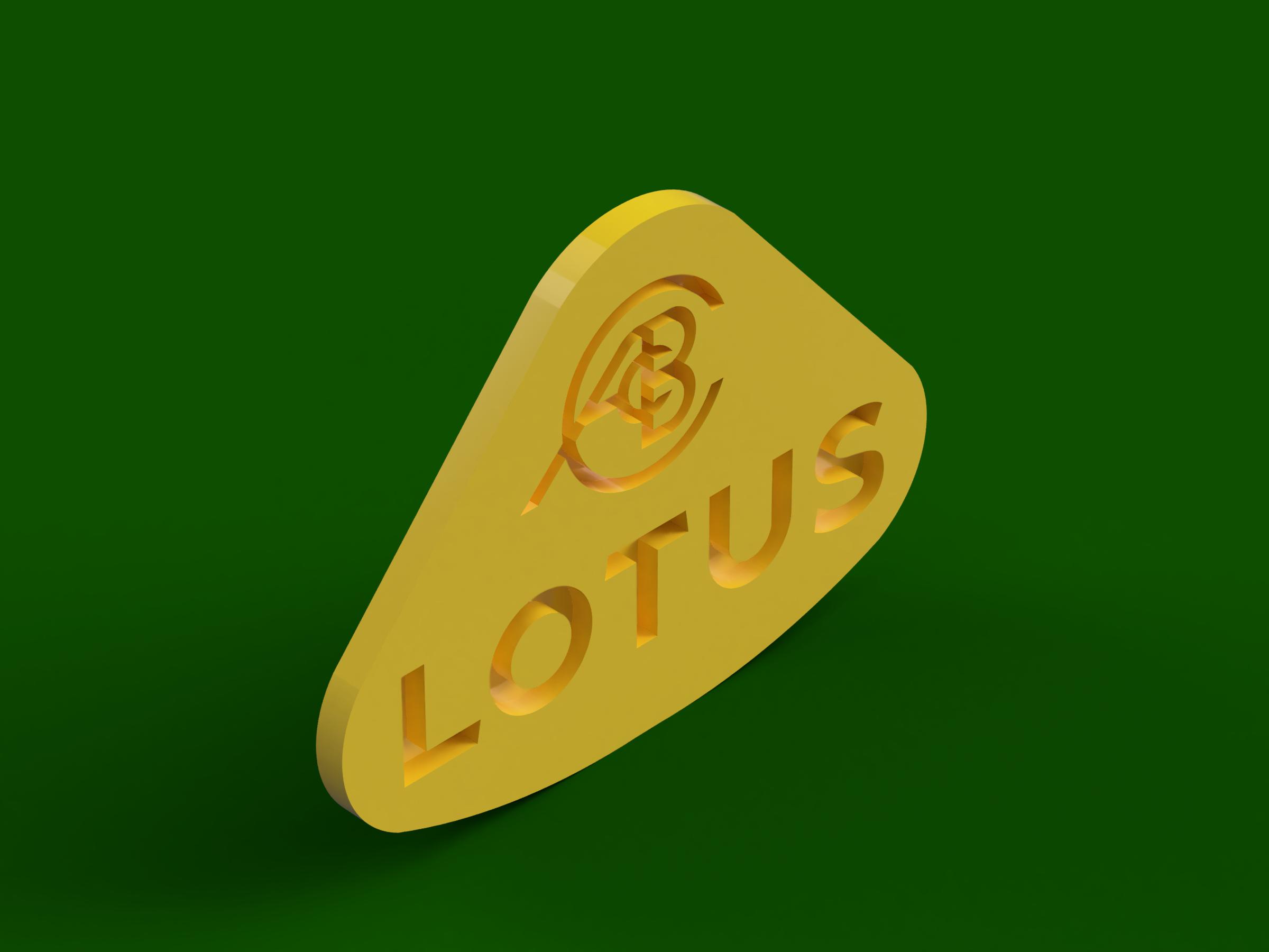 Lotus Logo Emblem by Steven Hirsch | Download free STL model ...