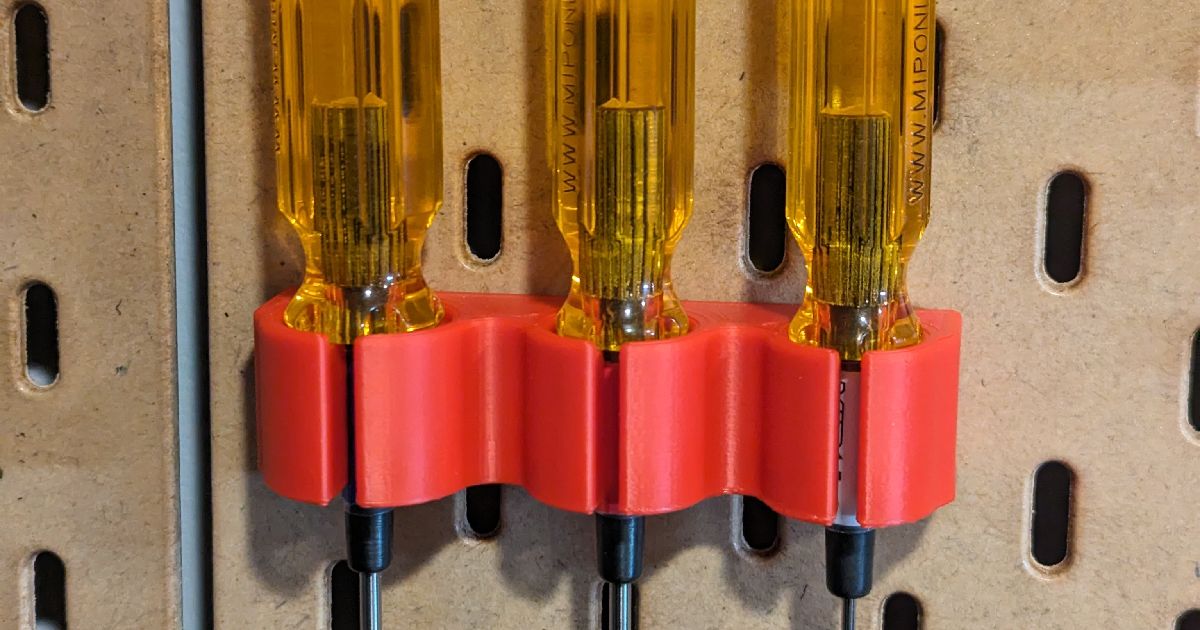 Skadis 3 MIP screw driver holder by Hobb3s | Download free STL model ...