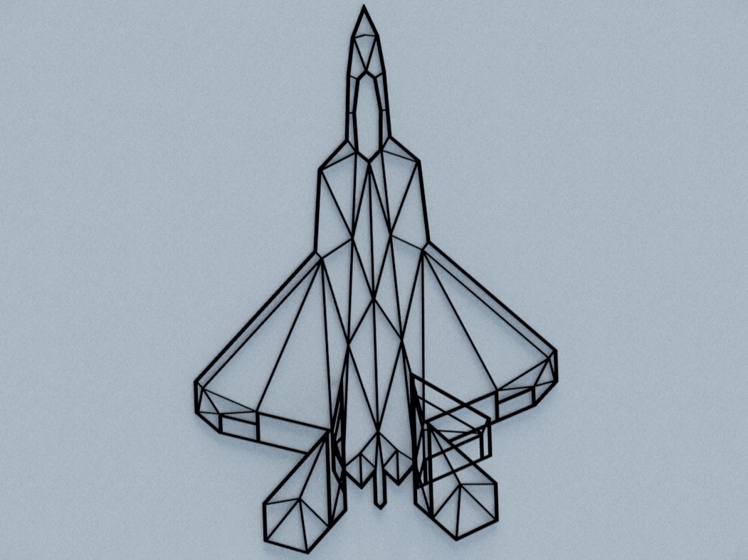 F-22 Raptor 3D Wall Art by GEAR HEAD | Download free STL model ...