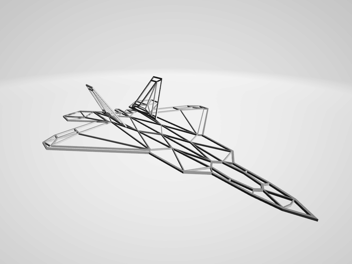 F-22 Raptor 3D Wall Art by GEAR HEAD | Download free STL model | Printables.com