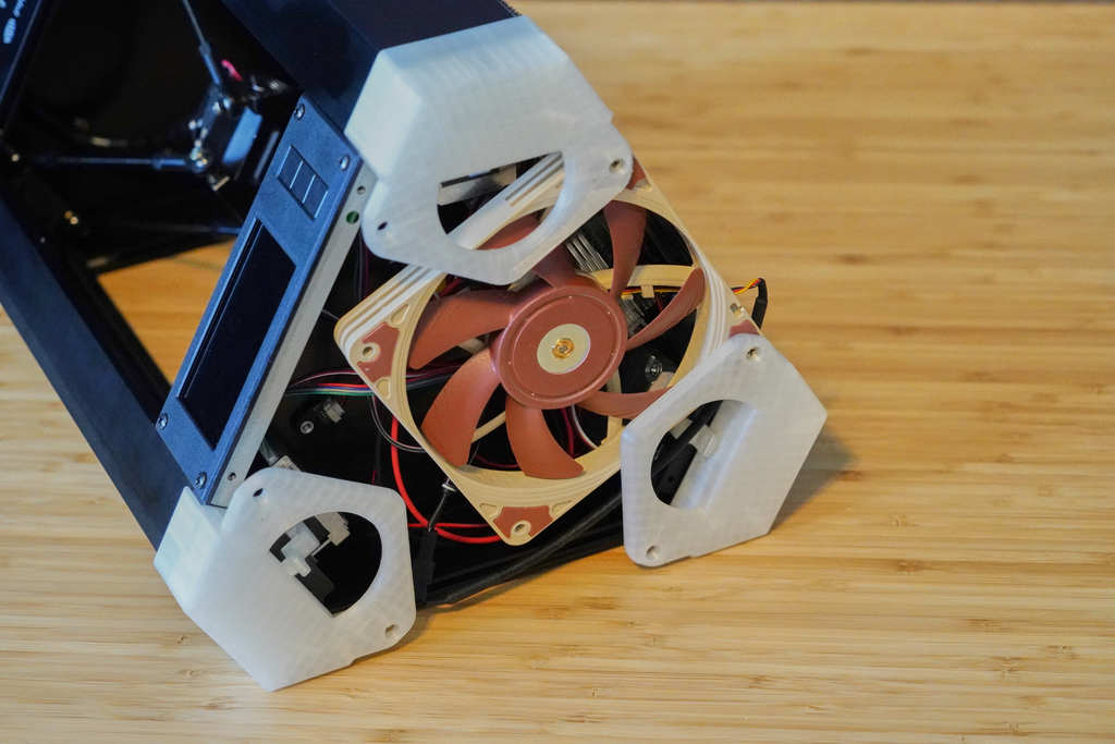Riser/Mount for Noctua 120mm Fan by ywabiko | Download free STL model ...
