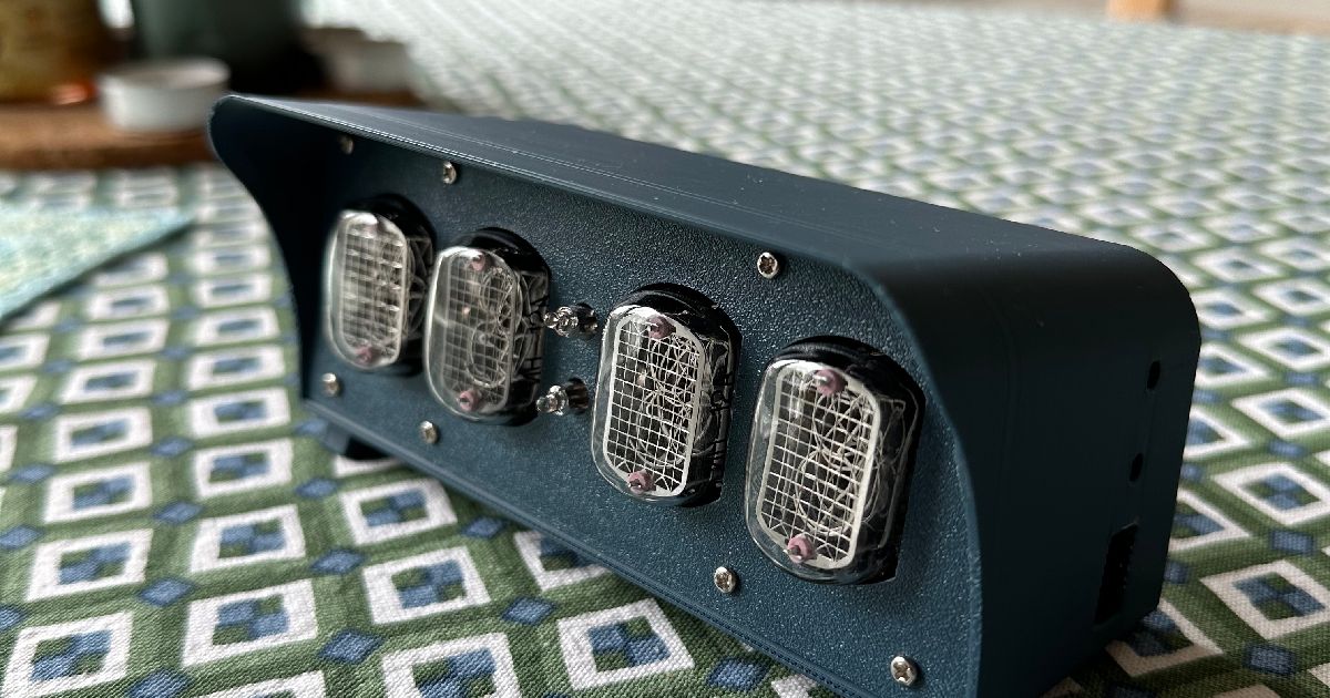 Nixie table clock by swis2kk | Download free STL model | Printables.com