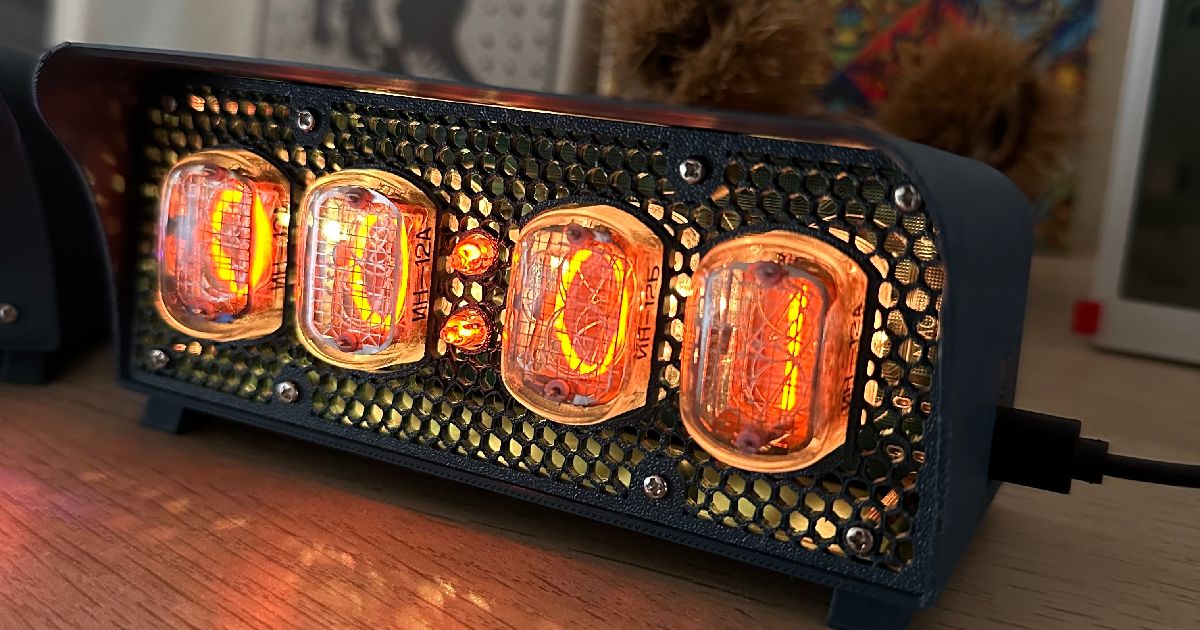 Nixie Clock Case by swis2k | Download free STL model | Printables.com