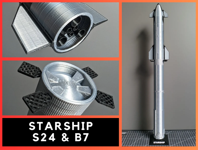 Starship scale 1:200 Assembled version by Zeger | Download free STL ...
