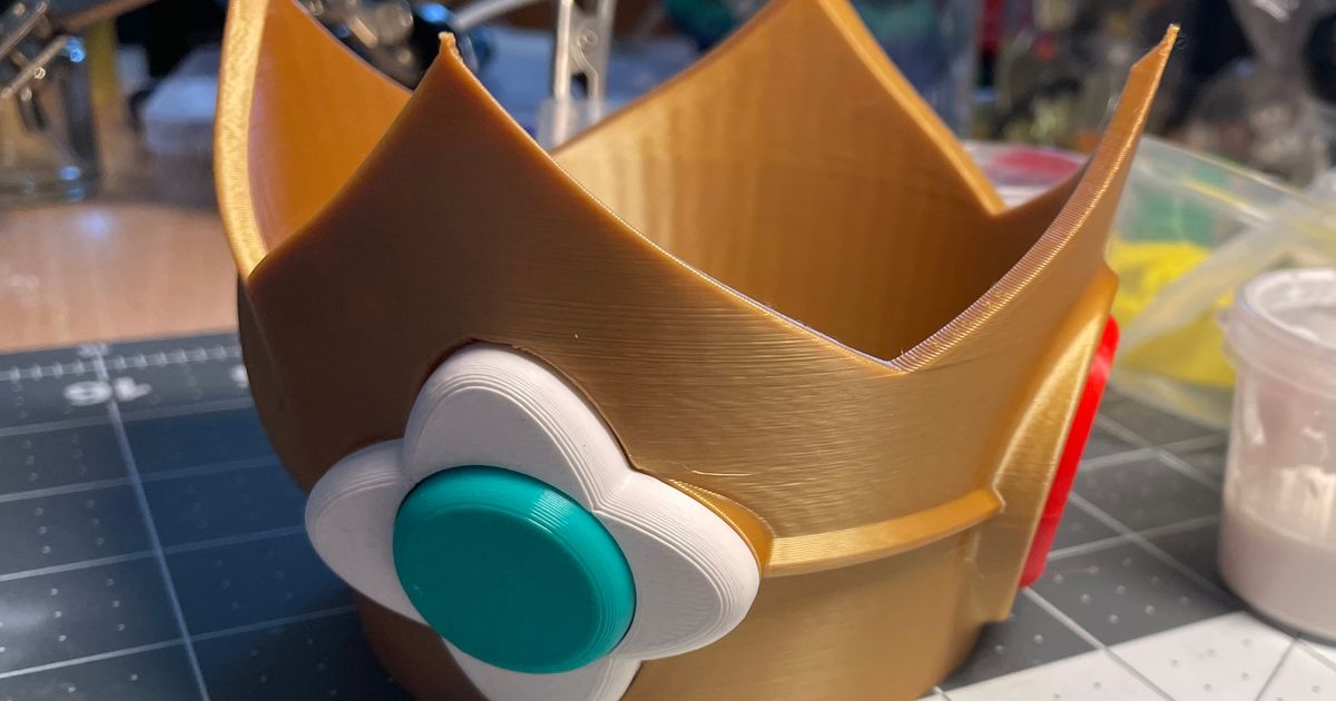 Princess Daisy Tiara Costume by Schnipp | Download free STL model ...