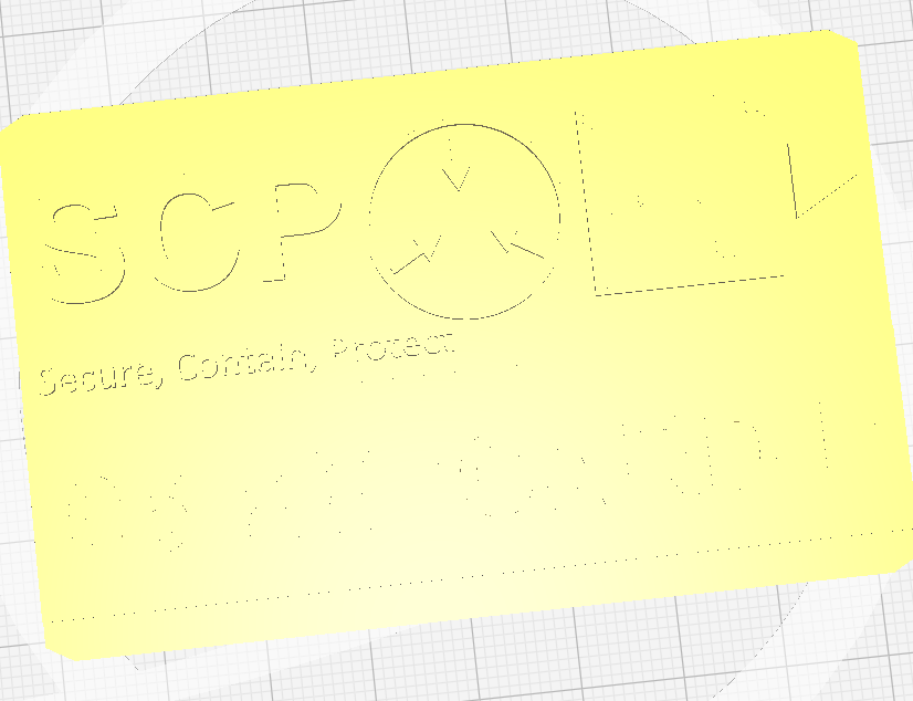 S.C.P 05-keycard.v2 by BenFinko | Download free STL model | Printables.com