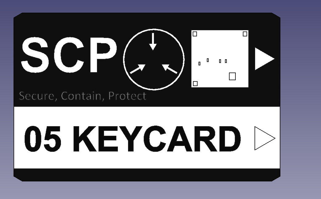 S.C.P 05-keycard.v2 by BenFinko | Download free STL model | Printables.com