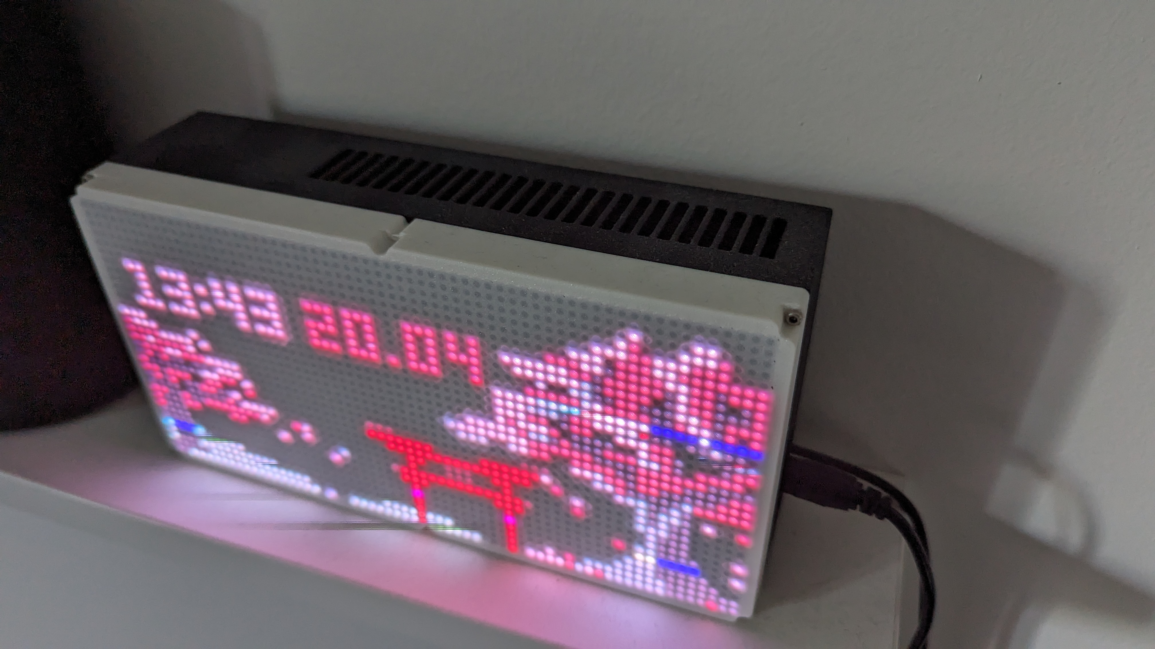RGB LED Clock Case (64x32 Matrix) by DunkelHell | Download free STL ...