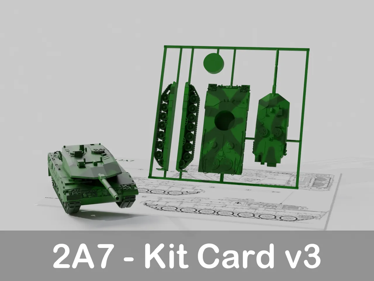 Leopard 2A7 v3 - Kit Card by Crea_Hicks | Download free STL model ...