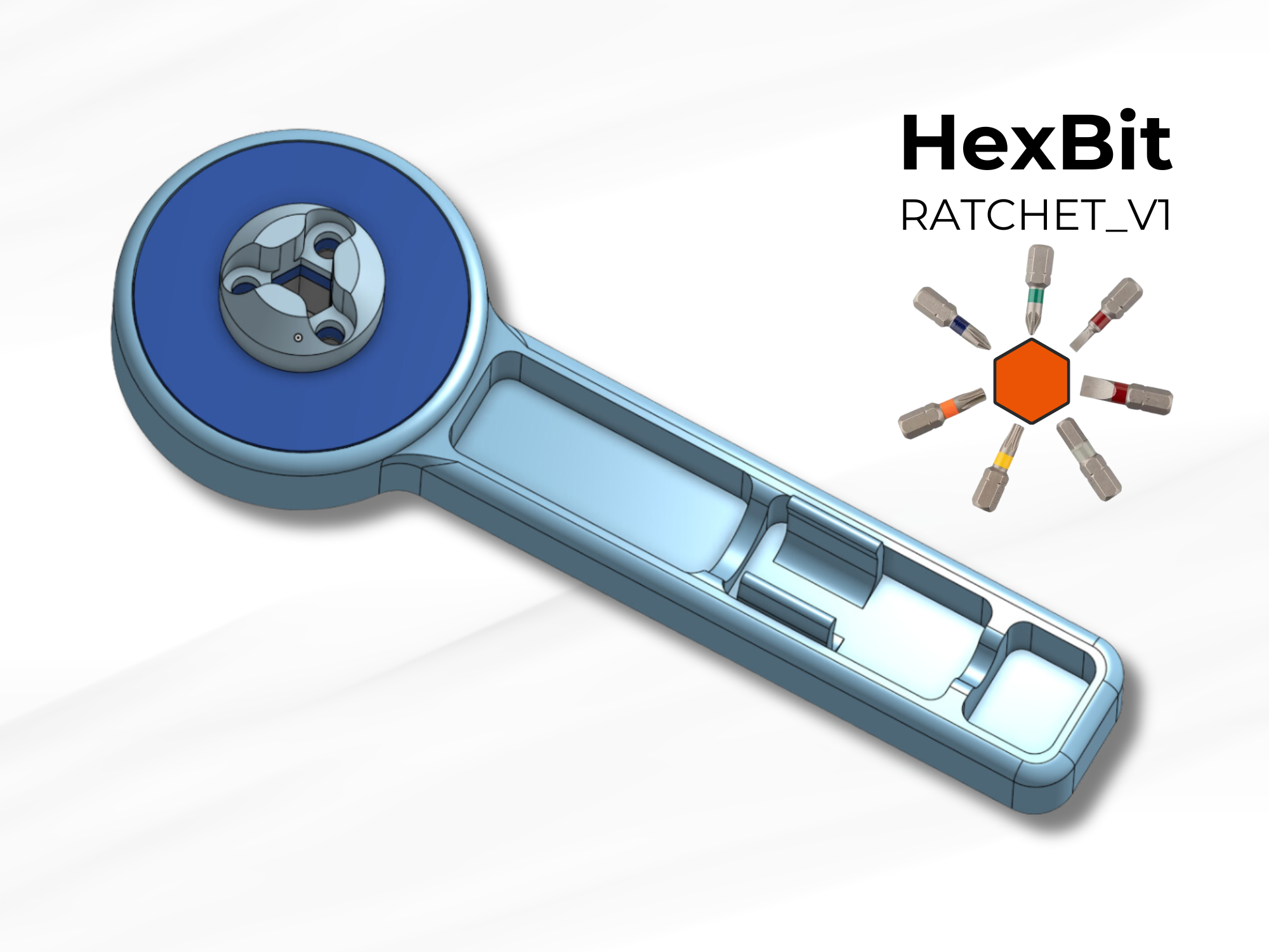HexBit Ratchet V1 by NoExpert | Download free STL model | Printables.com