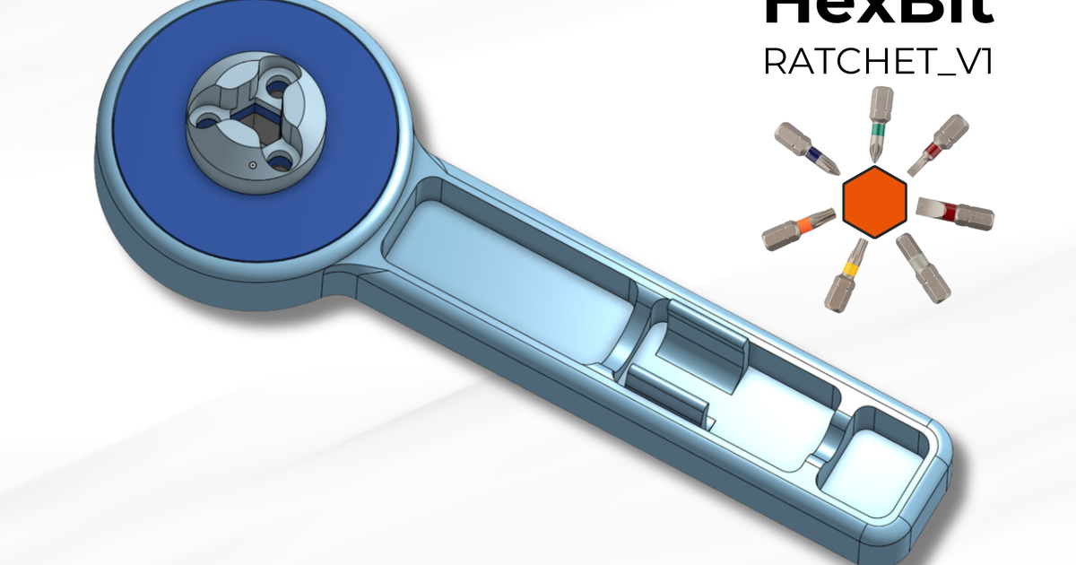HexBit Ratchet V1 by NoExpert | Download free STL model | Printables.com