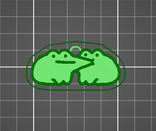 Keychain frog cute frogs keyring by pantevi _ | Download free STL model ...