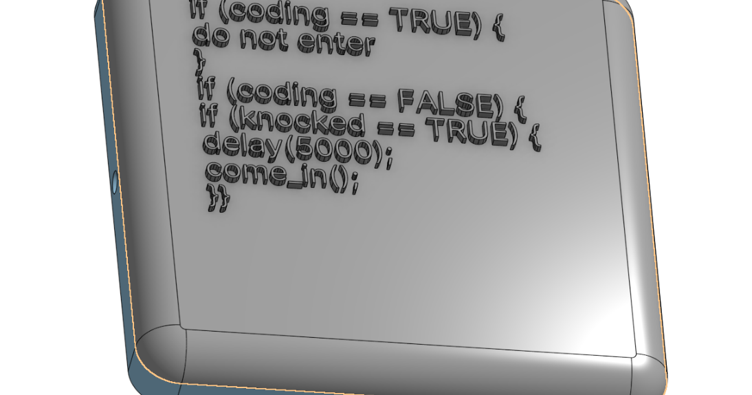 Code door sign by Jole | Download free STL model | Printables.com