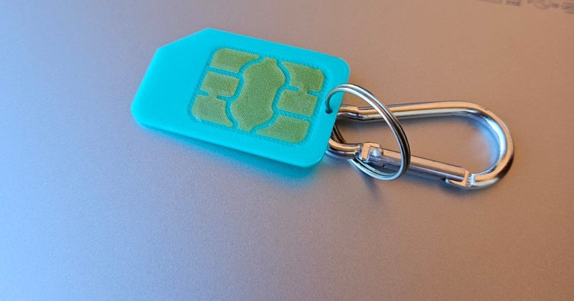 SIM Card Keychain by Jhavitxu | Download free STL model | Printables.com