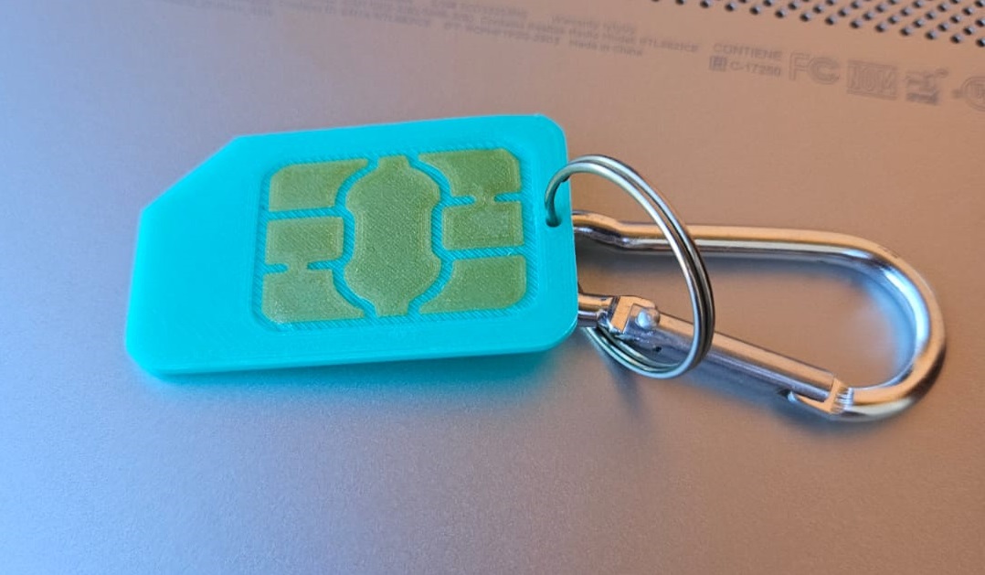 SIM Card Keychain by Jhavitxu | Download free STL model | Printables.com