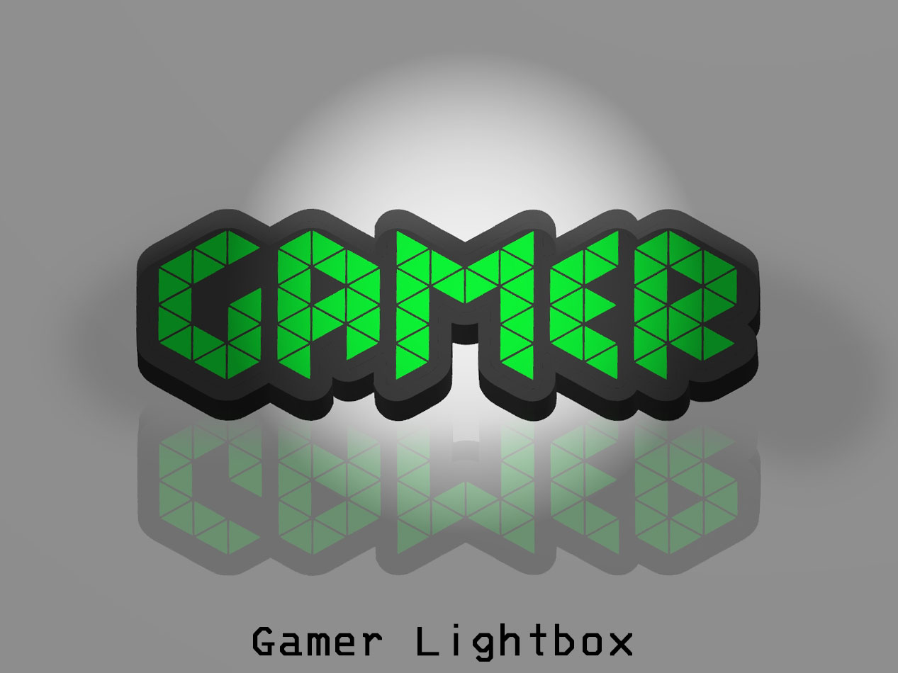 Gamer Lightbox by WindyEle | Download free STL model | Printables.com