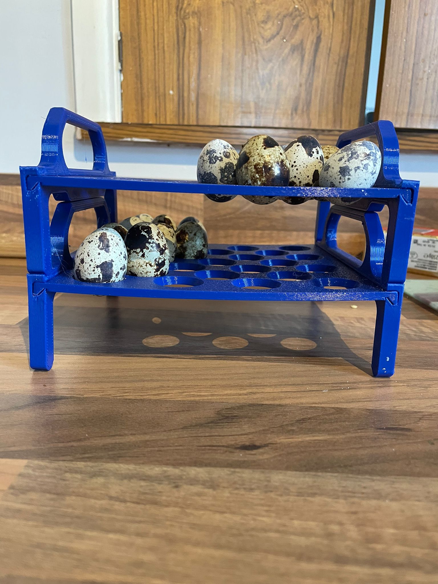 Quail Egg Tray (stackable) by Alex Ward | Download free STL model ...